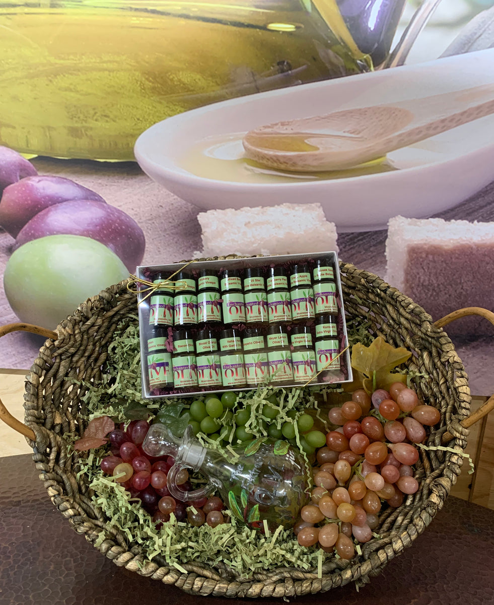 Mini Sampler Gift Pack (16 - 1/2 oz bottles) – The Enchanted Olive